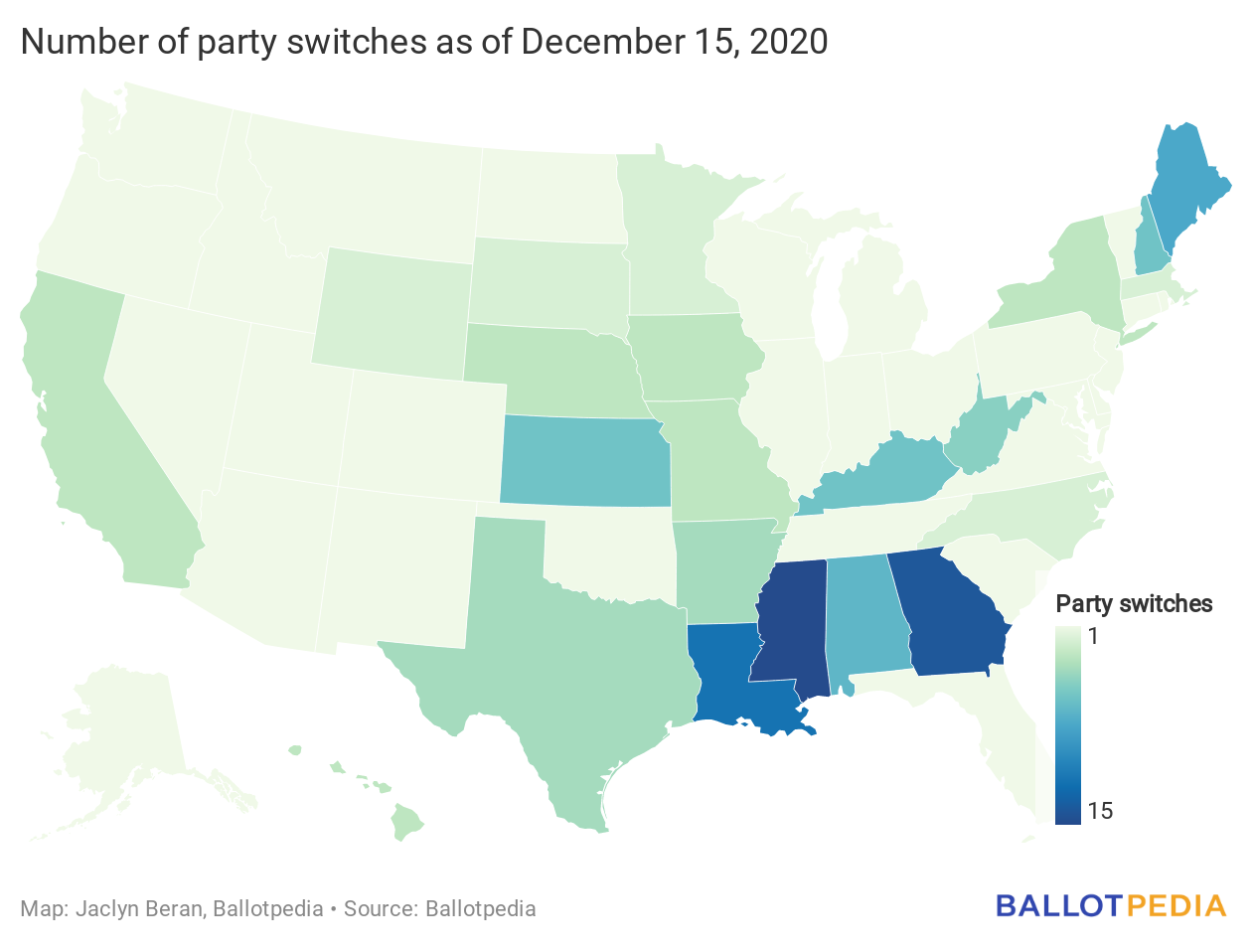 Three state legislators switch parties in December – Ballotpedia News