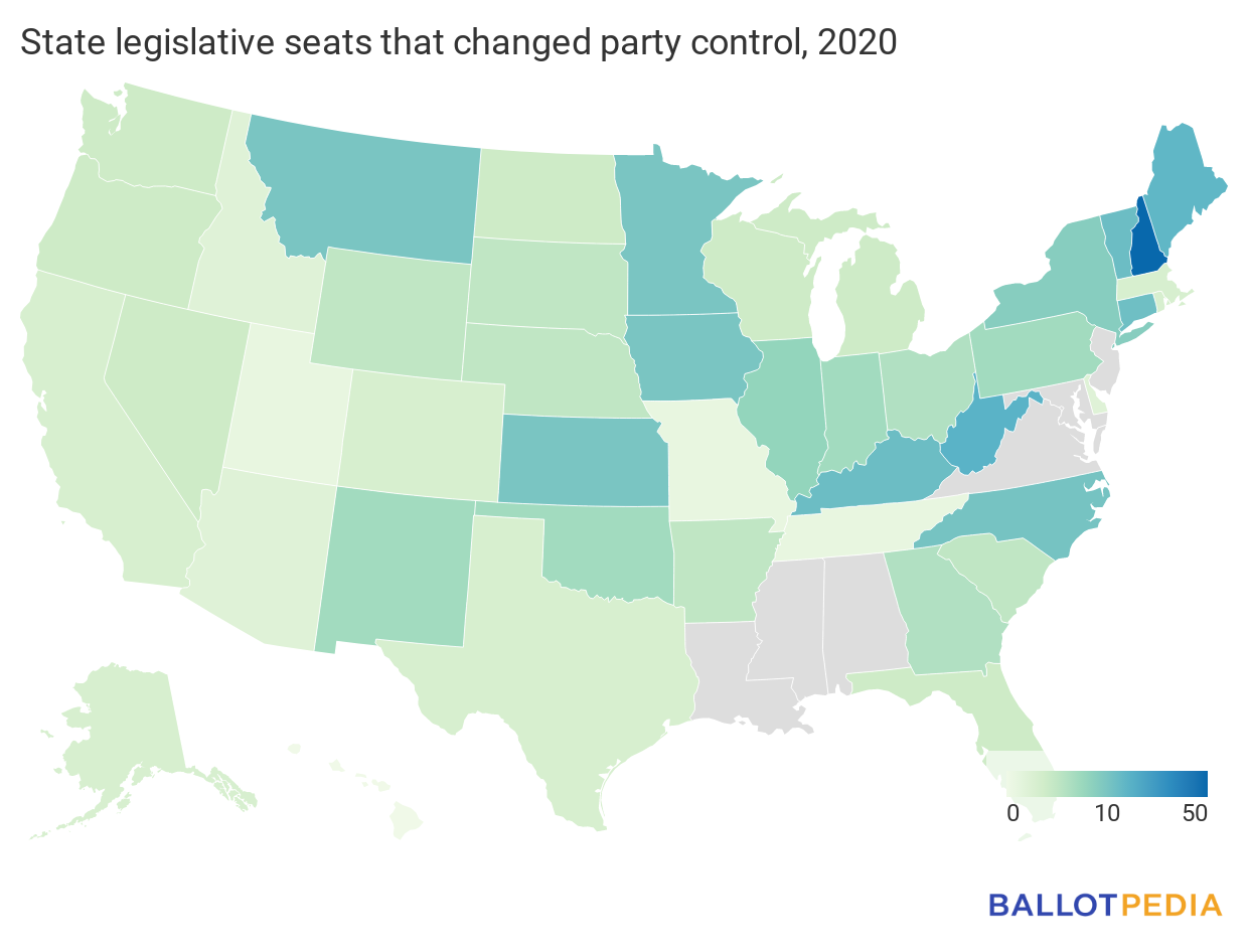 315 state legislative seats flipped partisan control in the November ...