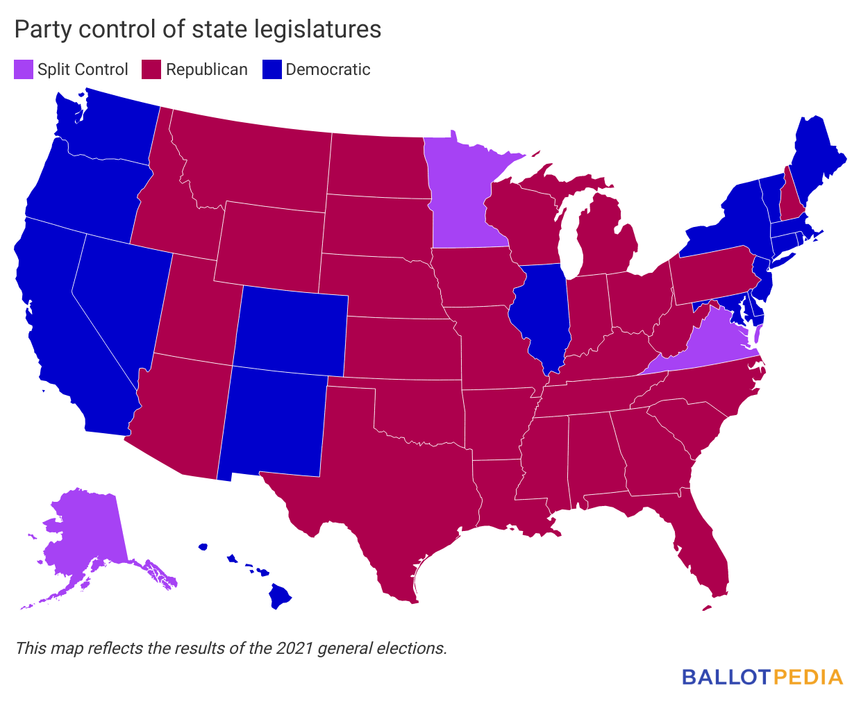 Virginia to become the third state with a split legislature following ...