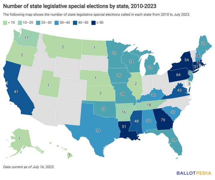 Georgia and Pennsylvania lead in the number of state legislative ...