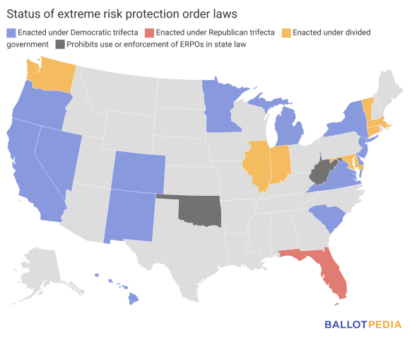 States enact the most new extreme risk protection order laws since 2020 ...
