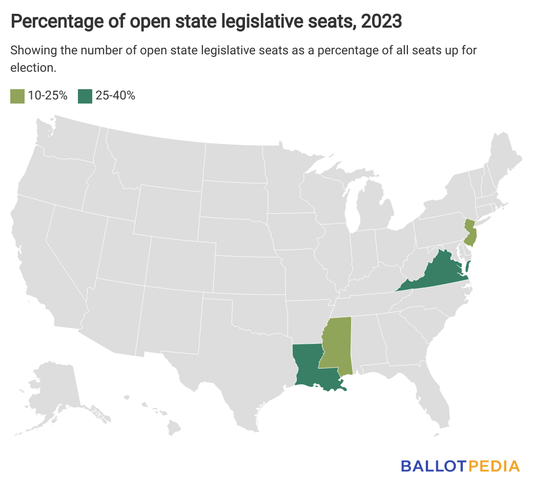 Largest number of open state legislative district elections since 2011 ...