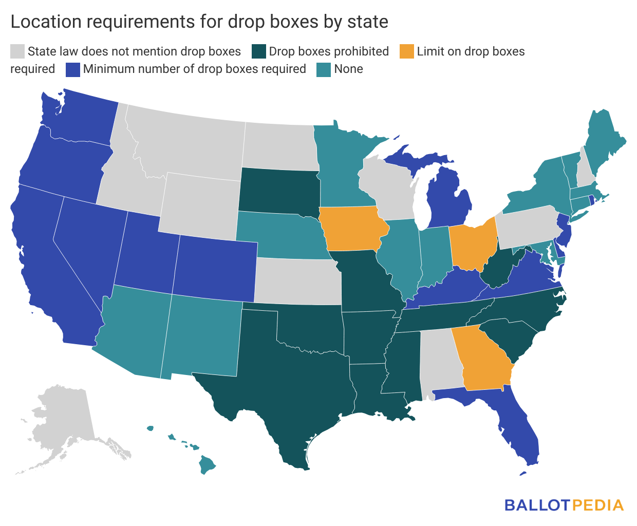 At least 10 states could change their ballot drop box laws in 2026 ...