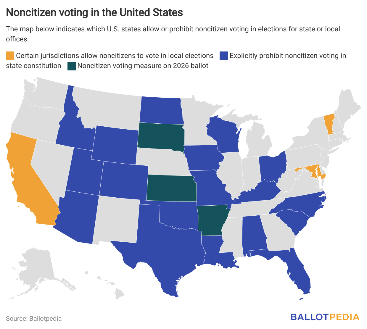 How voting requirements related to citizenship vary across the U.S ...